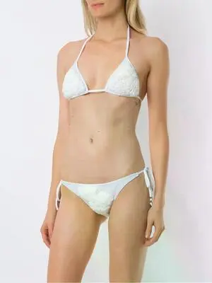 AMIR SLAMA Beaded Embroidery Bikini Set