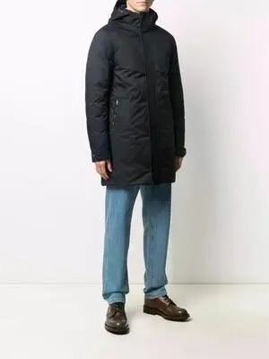MOORER Zip-up Hooded Down Jacket