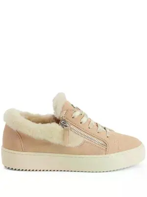 GIUSEPPE ZANOTTI Gail Ice Shearling Sneakers - Neutrals