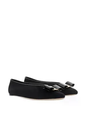 FERRAGAMO Vara Bow Ballet Flats - Black