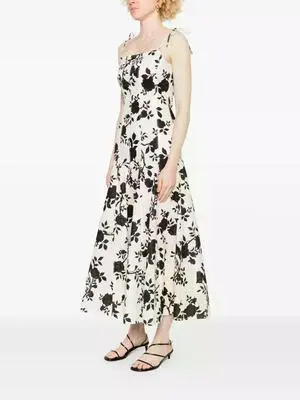 SELF-PORTRAIT Floral-print Midi Dress