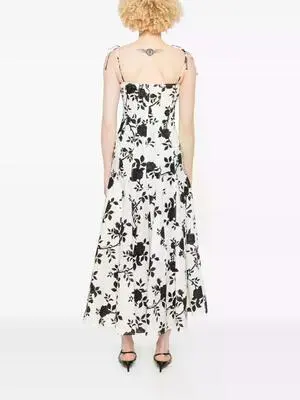 SELF-PORTRAIT Floral-print Midi Dress
