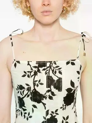 SELF-PORTRAIT Floral-print Midi Dress