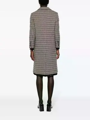 Miu Miu Houndstooth Virgin Wool Coat