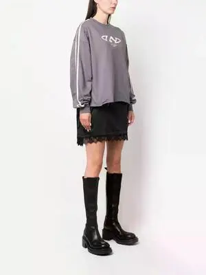 Gcds Layered Lace-trim Dress