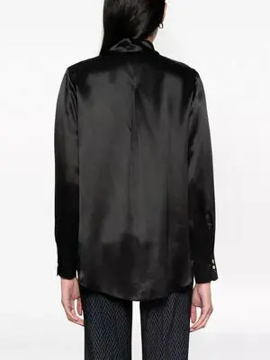 FORTE_FORTE Satin-finish Long-sleeve Shirt