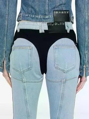 MUGLER Two-tone Skinny Jeans