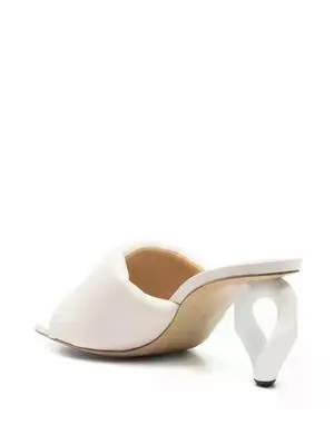 JW Anderson Chain-heel Leather Sandals