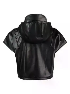 Issey Miyake Straight Seams Hooded Cropped Jacket