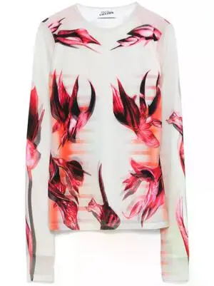 JEAN PAUL GAULTIER Double-layered Printed Top - Neutrals