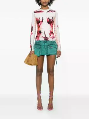 JEAN PAUL GAULTIER Double-layered Printed Top - Neutrals