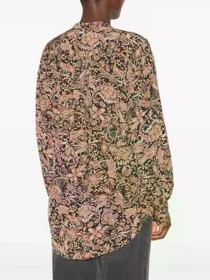 MARANT ETOILE Catchell Floral Print Shirt - Black