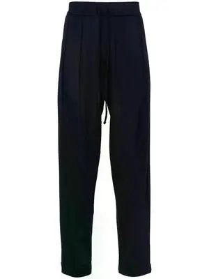 4SDESIGNS Logo-embroidered Inverted-pleat Track Pants