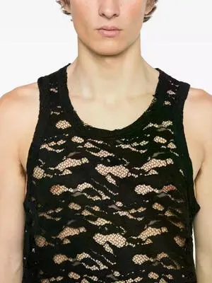 Comme Des Garçons Lace Tank Top