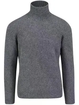 DRUMOHR Wool Roll Neck Sweater - Grey