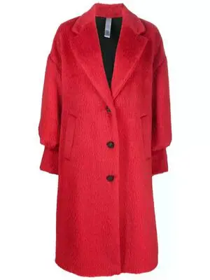 HEVO Alpaca Wool-blend Button-up Coat