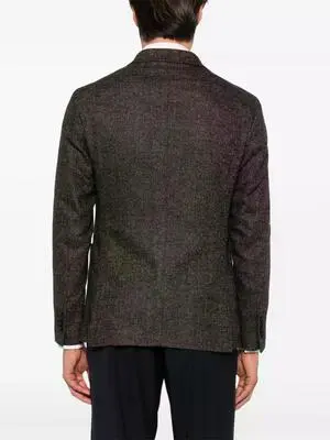 Tagliatore Herringbone-pattern Blazer - Brown