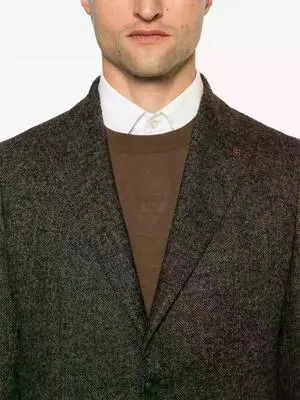 Tagliatore Herringbone-pattern Blazer - Brown