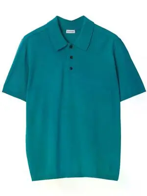 Burberry Short-sleeve Wool Polo Shirt - Green