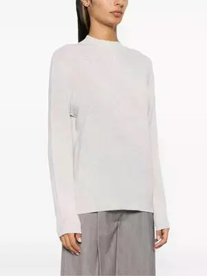 TWINSET Sand Beige Wool Blend Lurex Sweater