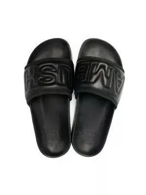 AMBUSH Padded Leather Slides - Black