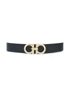 FERRAGAMO Gancini Reversible Leather Belt - Brown