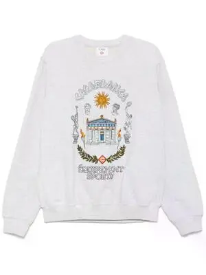 Casablanca Le Temple Du Sport Sweatshirt - Grey