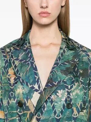 PIERRE-LOUIS MASCIA Printed Double-breasted Jacket