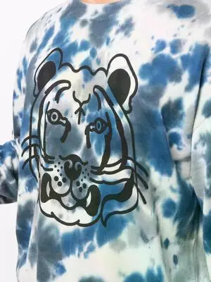 Kenzo Tiger Head-print Crew Neck Sweatshirt
