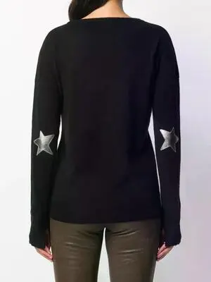 Zadig&Voltaire Star-patch Knitted Jumper - Black