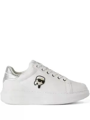 Karl Lagerfeld Ikon Nft Kapri Leather Sneakers - White