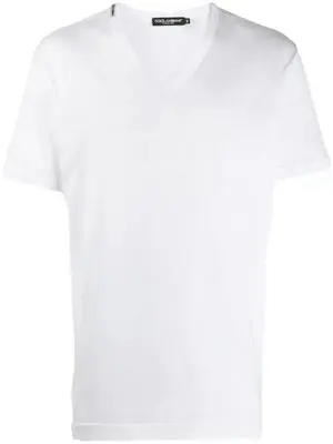 Dolce & Gabbana V-neck Cotton T-shirt
