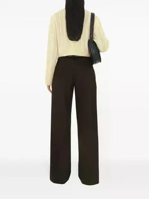 Burberry Cropped Aran-knit Cardigan