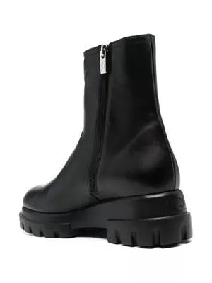 Agl Calf Leather Chunky Sole Chelsea Boots