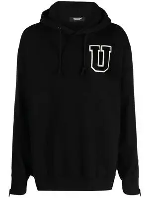 Undercover Logo-patch Cotton Hoodie
