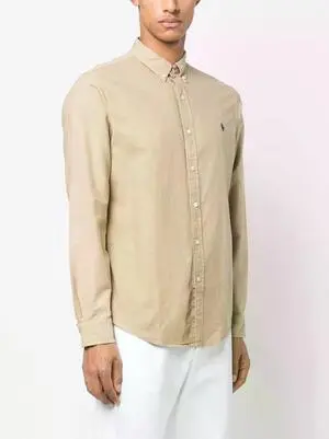 Polo Ralph Lauren Polo Pony Button-collar Shirt - Neutrals