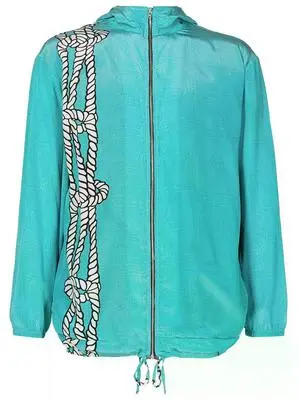 AMIR SLAMA Graphic-print Silk Jacket