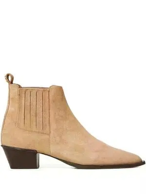 TWINSET 40mm Suede Ankle Boots - Neutrals