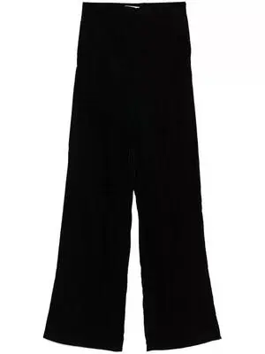 BLANCA VITA Velvet Wide-leg Trousers