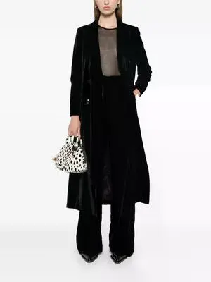 BLANCA VITA Velvet Wide-leg Trousers
