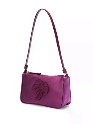 Palm Angels Palm-motif Satin Shoulder Bag - Purple