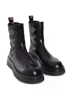 Missoni Embroidered Design Calf Leather Boots