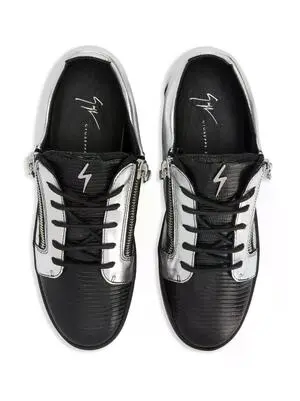 GIUSEPPE ZANOTTI Frankie Double-zip Low-top Sneakers - Multicolour