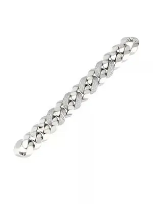 PRAGNELL 18kt Gold Diamond Cuba Large Chain Bracelet