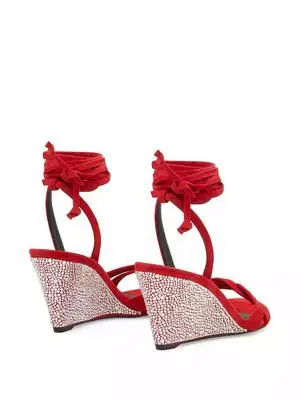 GIUSEPPE ZANOTTI Manola Strass Wedge Sandals