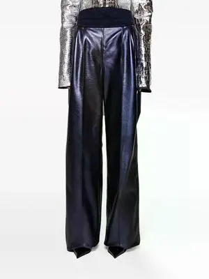 LAQUAN SMITH Panelled High-shine Trousers