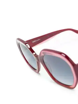 GIGI STUDIOS Geometric-frame Sunglasses - Red