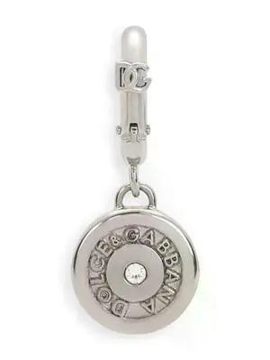 Dolce & Gabbana Logo-plaque Keyring - Silver