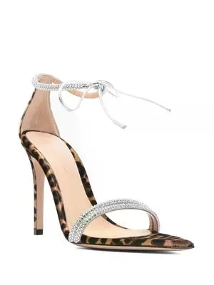 GIANVITO ROSSI 105mm Montecarlo Sandals - Silver