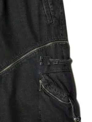 Off-White Zip Detail Denim Cargo Pants
